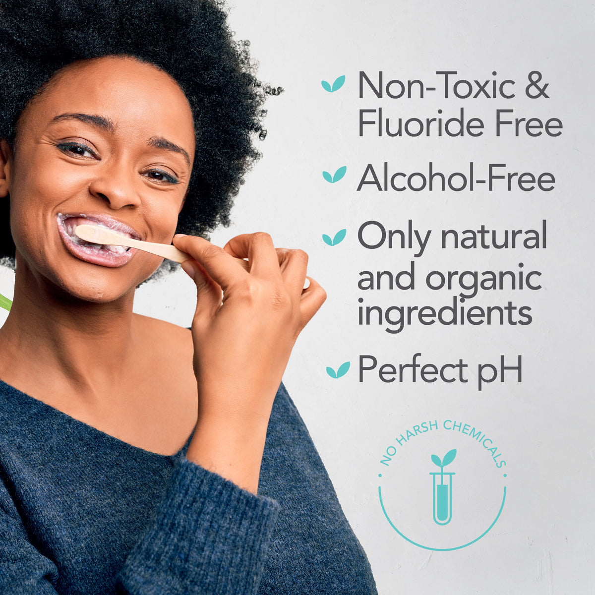 Single Fresh Mint Natural Hydroxyapatite Toothpaste