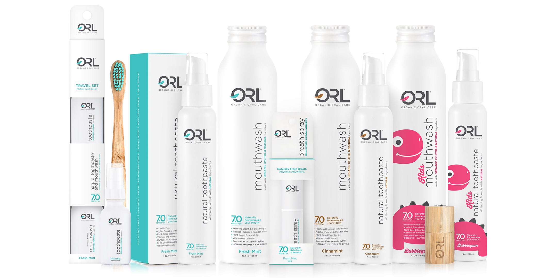Fluoride Free Toothpaste, Mouthwash & Sprays - Oral Care by ORL