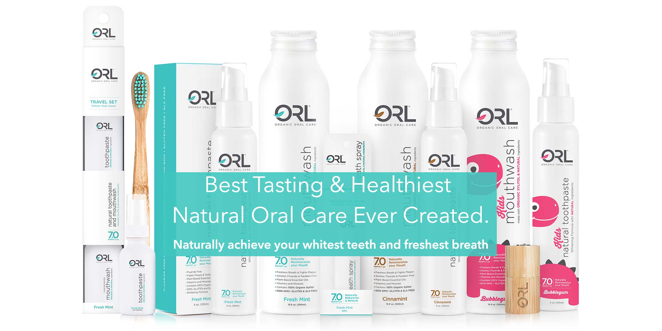 Fluoride Free Toothpaste, Mouthwash, Breath Spray | ORL Oral Care