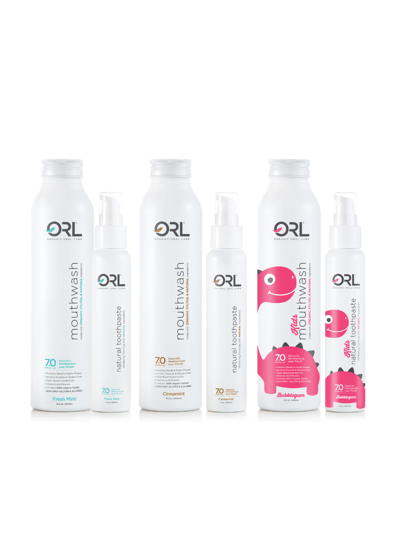 Fluoride Free Toothpaste, Mouthwash & Sprays - Oral Care by ORL